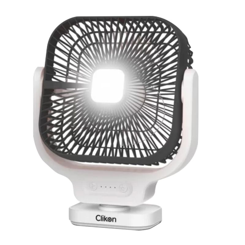 Clikon Rechargeable Box Fan with Remote 8 inches CK2049