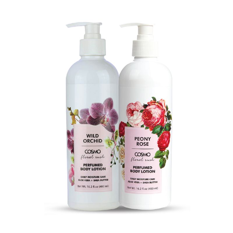 Cosmo Floral Rush Daily Moisture Care Perfumed Body Lotion 2x480ml