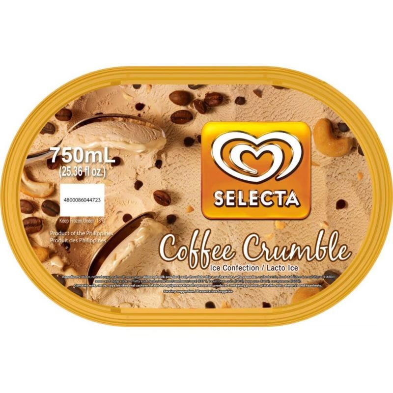 Selecta Coffee & Crumble Ice Cream 750ml