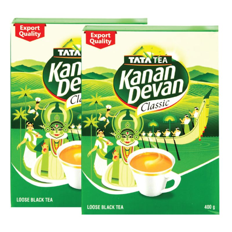 Tata Tea Kanan Devan Classic Loose Black Tea 2x400g