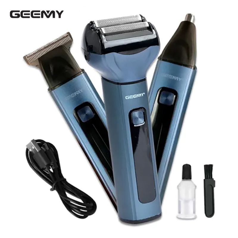 Multifunctional 3in1 Rechargeable Electric Shaver Hair Trimmer for Men