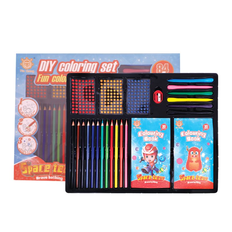 DIY Coloring Set Space Team Design