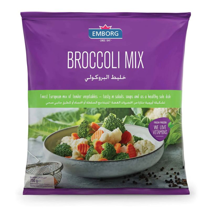 EMBORG FZ BROCOLLI MIX 750GM