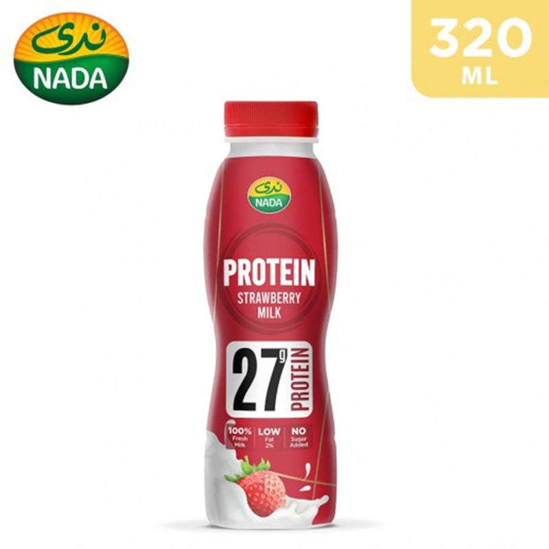 Nada Protein Milk Strawberry Flavored Low Fat 320ml
