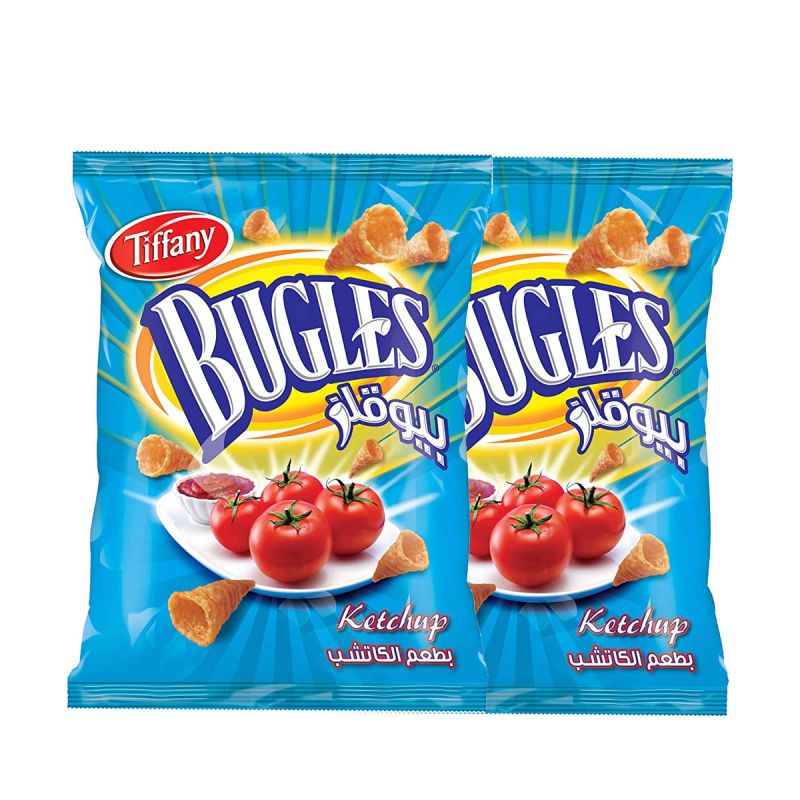 Tiffany Bugles Corn Chips Ketchup