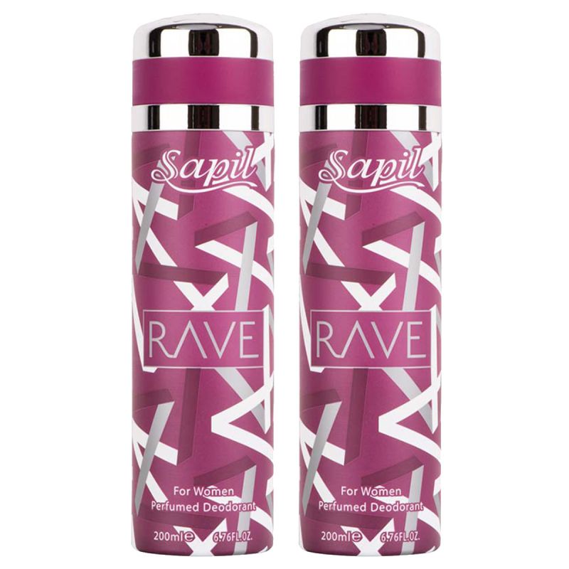 Sapil Rave Women Deodorant Spray 2x200ml