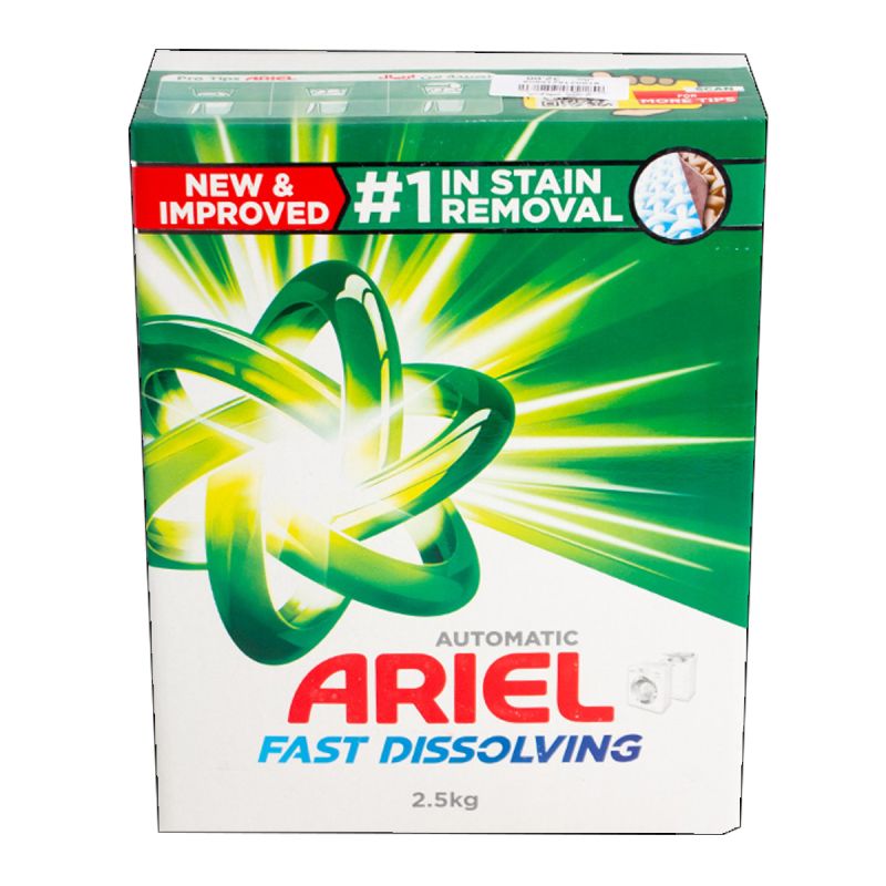 Ariel Automatic Fast Dissolving Powder Detergent 2.5Kg